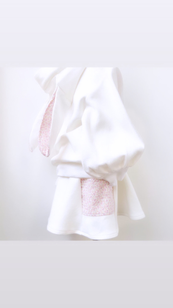 【即納】うさ耳トレーナー うさ耳パーカー リバティトレーナー リバティパーカー うさ耳 リバティ リバティ子供服 ギフト 子供服 anela ...