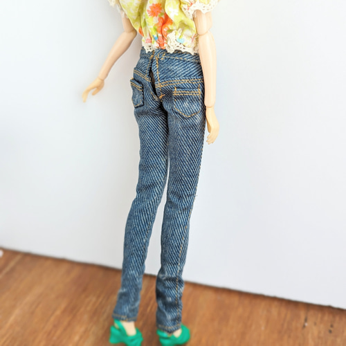 1040【momokoDOLL ジーパン】ローライズダメージデニムパンツ※1 1040【momokoDOLL ジーパン】ローライズダメージデニムパンツ※1