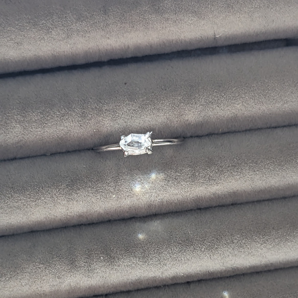 ハーキマーダイヤモンド SV925 リング アメリカ ニューヨークハーキマー産 AAA Creema限定 指輪・リング sugaryheavens 通販 17089079｜Creema(クリーマ)