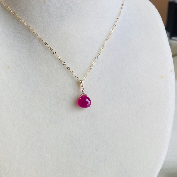 ルビーのペンダントトップA【14KGF】 ネックレス・ペンダント 春告草 通販 17094922｜Creema(クリーマ)