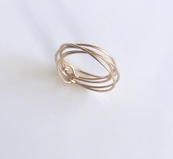 14kgf 【リング2点セット】 Quintet 5連リング&petit ball ring 2連 指輪 指輪・リング f accessory 通販 17095608｜Creema(クリーマ)