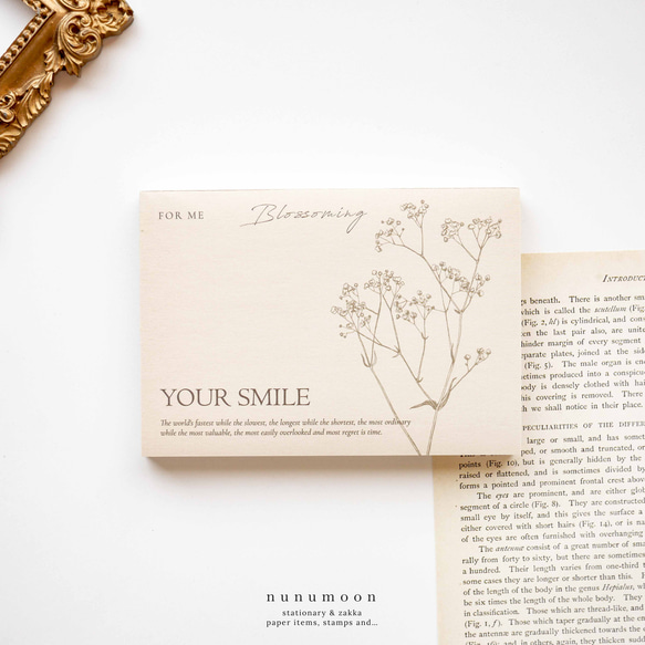 SALE! 英字 デザインペーパーブック 80枚 your smile [AS171] メモ帳 nunumoon 通販 17103196｜Creema(クリーマ)