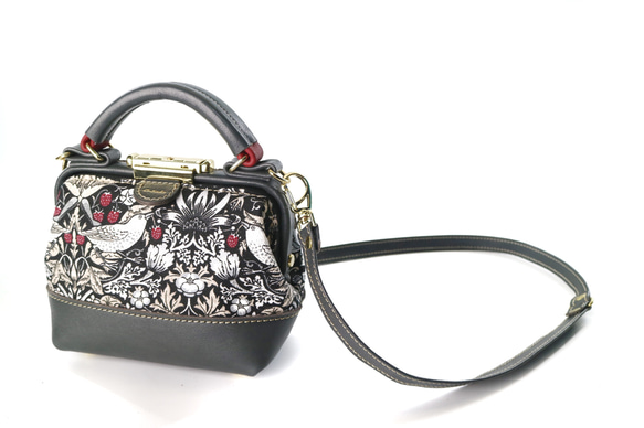 【ウィリアムモリス・いちご泥棒/ストロベリーシーフ 】chiccha 本革ハンドバッグ ショルダーバッグ cunadoレザーワークス 通販 ...