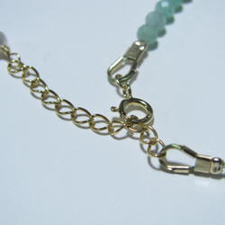 14kgf*【5月誕生石】エメラルド（AAA-）の華奢なブレスレット ブレスレット K＆N 通販 17120719｜Creema(クリーマ)