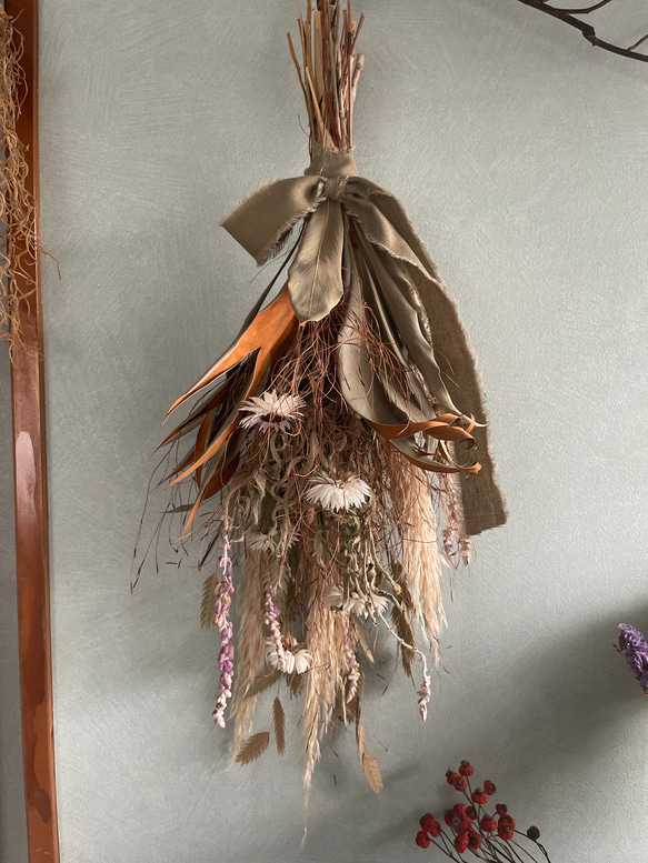 dried flower swag スワッグ upis 通販 17123436｜Creema(クリーマ)