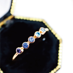 14kgf 5粒選べる天然石・誕生石リング／ベビーリング アレルギー対応 付けっぱなしOK ピンキーリング 指輪・リング Jewelry craft.sachi 通販 17124554 ...