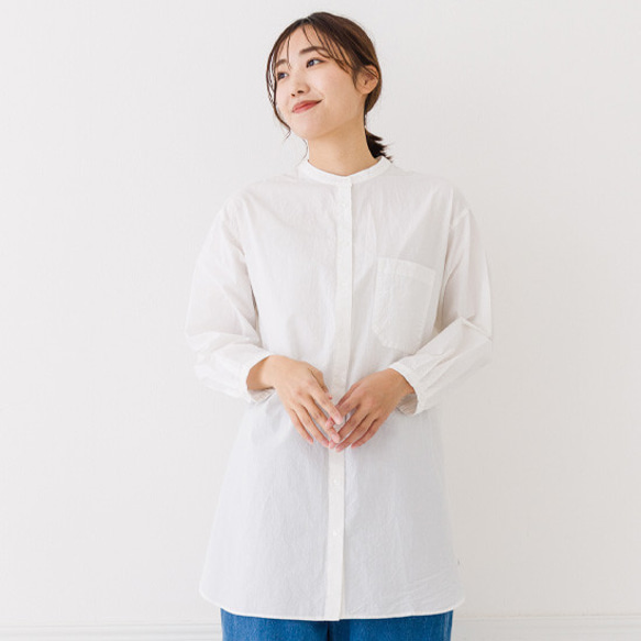 ポケット付きロングシャツ チュニック kermu 通販｜Creema(クリーマ) 17134623