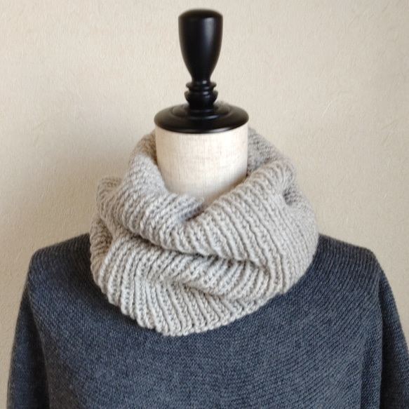 【10%OFF】スヌード グレージュ スヌード しゅうよん 通販 17140663｜Creema(クリーマ)