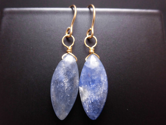 【感謝sale】【14KGF】サファイアの1粒ピアス 791 ピアス（フック・チェーン） KAZEYA－かぜやー 通販｜Creema(クリーマ) 17153965