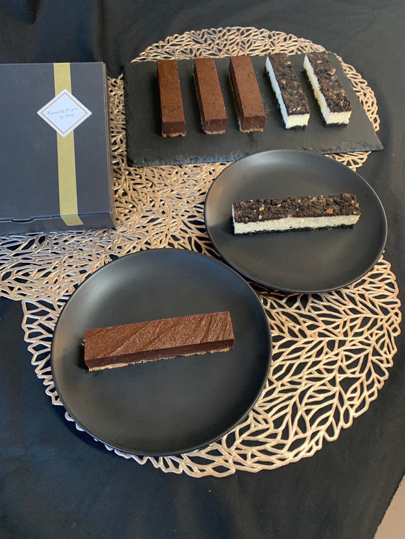 スティックチーズケーキMIXギフトBOX【キャラメルショコラ＆クッキークリーム】（5本入）ホワイトデーやプレゼント♪ 焼き菓子 tassy ...