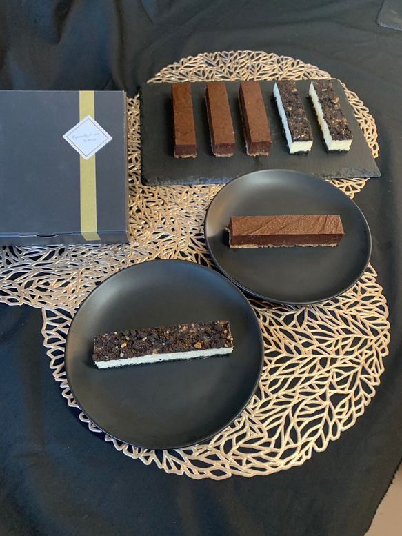 スティックチーズケーキMIXギフトBOX【キャラメルショコラ＆クッキークリーム】（5本入）ホワイトデーやプレゼント♪ 焼き菓子 tassy ...