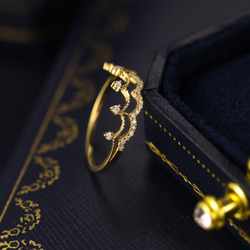 14K ゴールド ダイヤモンド レディースリング 指輪・リング Shionstore 通販｜Creema(クリーマ) 17190030