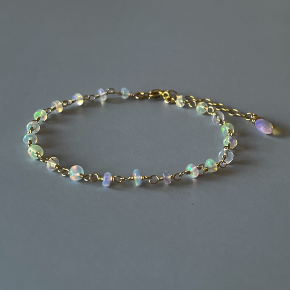 [14kgf]染めプレシャスオパールブレスレット ブレスレット misorairo 通販｜Creema(クリーマ)