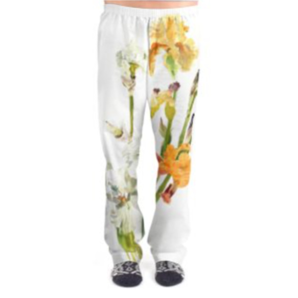 花菖蒲 レディースパジャマボトム ロングタイプ ロングパンツ AYAKO TSUGE STUDIO 通販 17202110｜Creema(クリーマ)