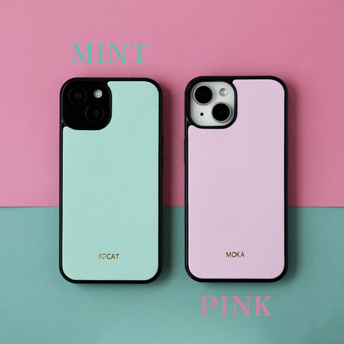 サフィアーノレザー スマホケース 名入れ 本革 桜色 サクラ サフィアーノレザー スマホケース 名入れ 本革 桜色 サクラ