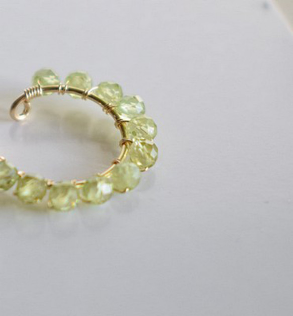 sale 14kgf 宝石質 ペリドット 3A 片耳 イヤーカフ DIY 透明感 8月誕生石 イヤーカフ Sea 通販 17207972 ...