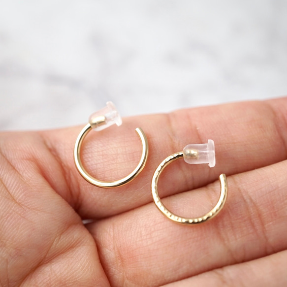 太めタイプ ピアスに見えるイヤリング！極小 ノーマル ミニ フープイヤリング メンズ（14kgf 12mm) 秋 メンズ イヤリング・ノンホールピアス Saya ︎ 通販 17208092 ...