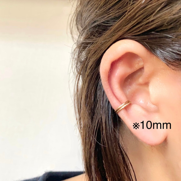 ピアスに見えるイヤリング！ 太めハンマード 極小 ミニ ゴールド シンプル フープイヤリング 春（14kgf 12mm) イヤリング・ノンホールピアス Saya ︎ 通販 17208122 ...