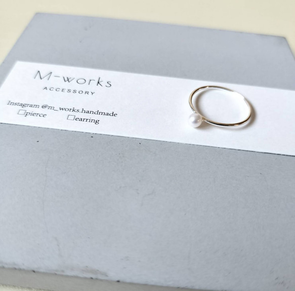 小粒淡水真珠∴silver925リング(11号) 指輪・リング M-works 通販 17211216｜Creema(クリーマ)