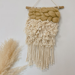 ウィービングタペストリー|マクラメ|マクラメタペストリー|ナチュラルインテリア タペストリー・壁掛け ameri by okinawa 通販 17211526｜Creema(クリーマ)