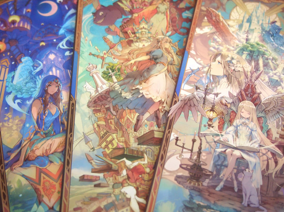 アンティークタロット風イラストカード 『CROSS TALE』セット① イラスト Kaitan 通販 17233523｜Creema(クリーマ)