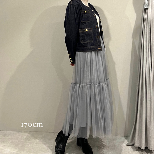 新作流行のノーカラージャケットをデニムでお作りのイチオシ上着 新作流行のノーカラージャケットをデニムでお作りのイチオシ上着