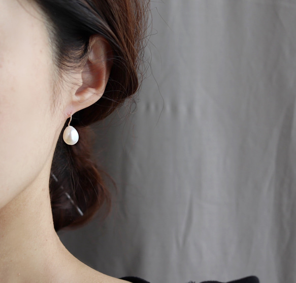 14kgf •S・バロックパール タイトフックピアス ピアス（フック・チェーン） MI.f (エムアイ エフ) 通販 17240171｜Creema(クリーマ)