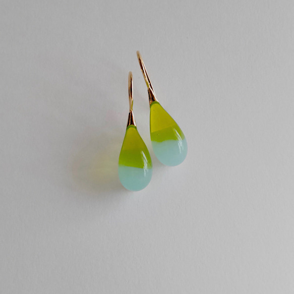 【受注制作】 Teardrop - viola (long type) ピアス（フック・チェーン） knap 通販 17256929 ...