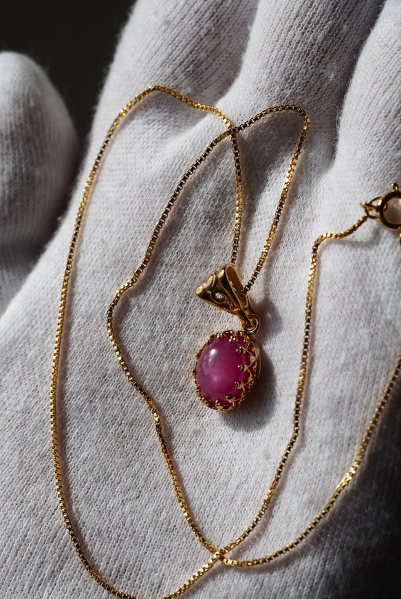 スタールビー10 K18GPプリンセスペンダントトップ ペンダントトップ ケロリン堂 通販 17265165｜Creema(クリーマ)