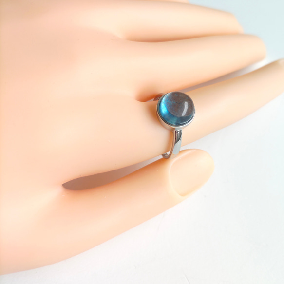 大きめ！ アクアマリン うるうる 天然石 リング S925 10×10㎜ 指輪・リング bamboo shoots 通販 17271567｜Creema(クリーマ)
