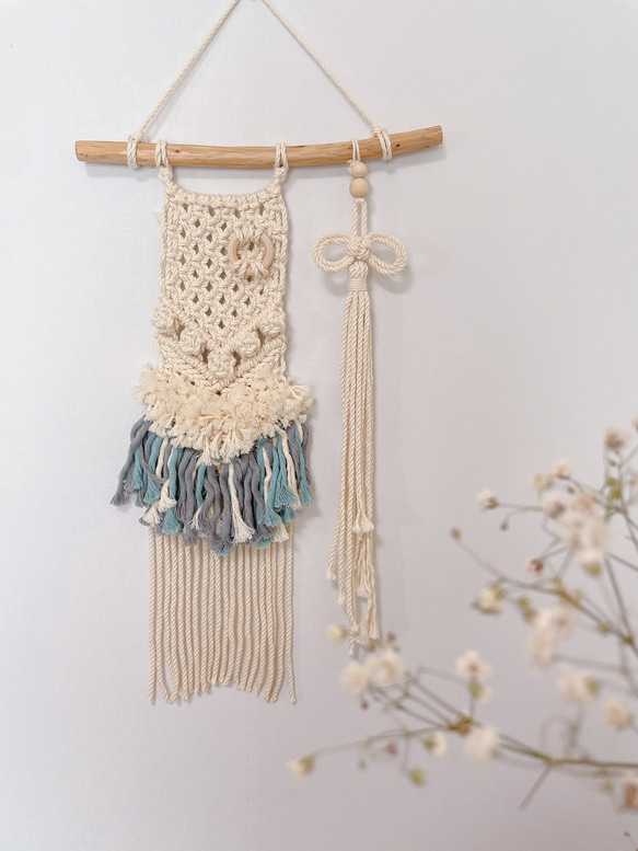 マクラメ鯉のぼり-こどもの日/こどもの日インテリア/端午の節句/流木/マクラメタペストリー タペストリー・壁掛け ameri macrame 通販｜Creema(クリーマ) 17300539