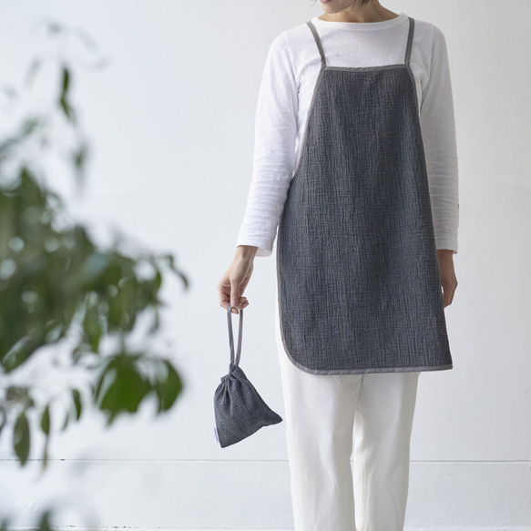 パイピングエプロン WG+ポーチ / piping apron WG+pouch チャコール エプロン SUNNY LOCATION 通販 ...