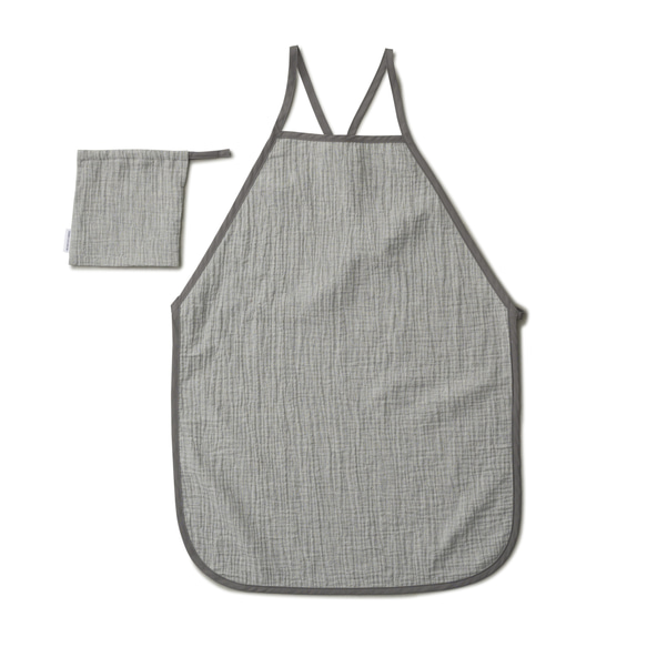 パイピングエプロン WG+ポーチ / piping apron WG+pouch ライトグレー エプロン SUNNY LOCATION 通販 ...