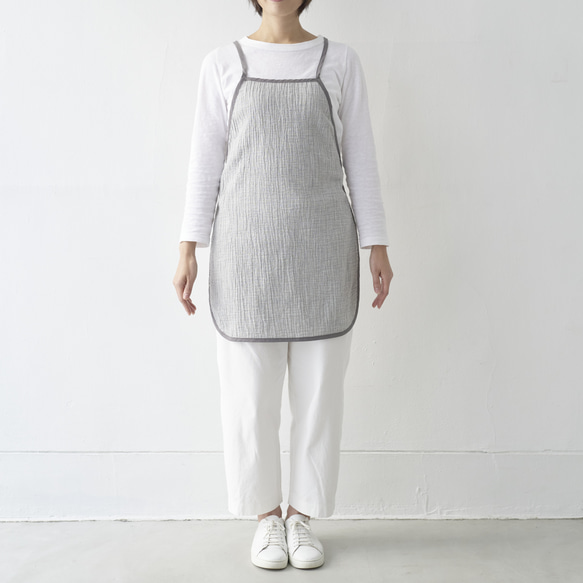 パイピングエプロン WG+ポーチ / piping apron WG+pouch ライトグレー エプロン SUNNY LOCATION 通販 ...