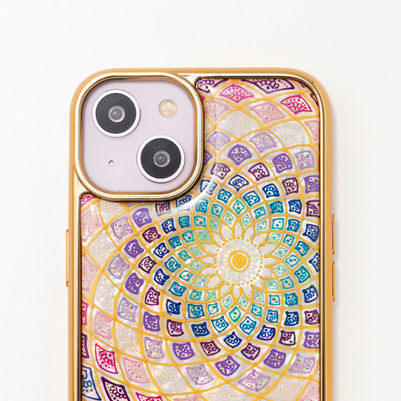 【手描き】天然貝螺鈿アート ★ スマホケース（Sheetal Design17）｜Raden Works iPhoneケース・カバー ...