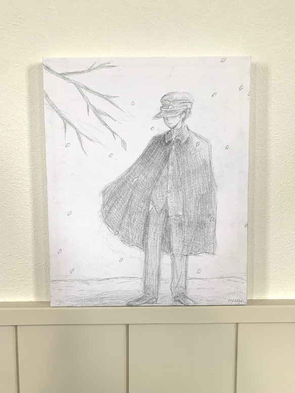 【原画】 バンカラ nyago 絵画 雫猫(シズクネコ) 通販 17344602｜Creema(クリーマ)