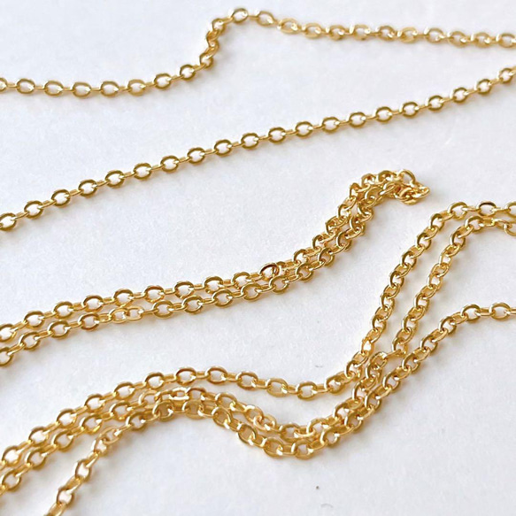 新製品 14kgf 幅1.2mm 小豆チェーン ネックレス素材 100センチ 14KGF 金具・チェーン simplemade 素材販売 通販 17345534｜Creema(クリーマ)