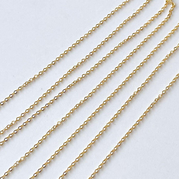 新製品 14kgf 幅1.2mm 小豆チェーン ネックレス素材 100センチ 14KGF 金具・チェーン simplemade 素材販売 通販 17345534｜Creema(クリーマ)