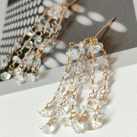 ダブルポイントクリスタル AAA- 14kgfピアス/イヤリング SMALL K0003 ピアス（スタッド・一粒） あにーれあんね 通販 ...