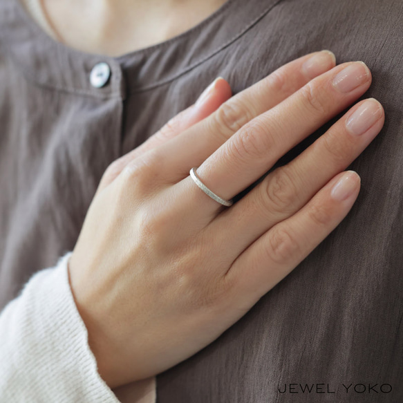 【silver Ring】Attrait six シルバー シルバー950 艶消し ペアリング プレゼント ハンドメイド 指輪・リング JEWEL YOKO 通販 17352544 ...
