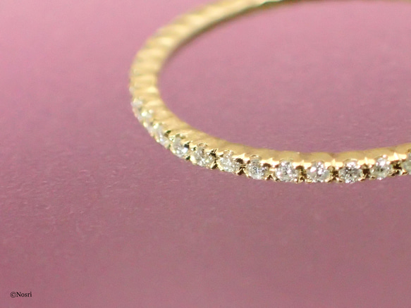 ピッコリーノ フィーロ フルエタニティ リング（K10 ダイヤモンド） Creema限定 指輪・リング Nosri〔ノスリ〕 通販 17390283｜Creema(クリーマ)