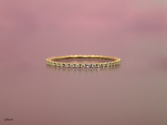 ピッコリーノ フィーロ フルエタニティ リング（K10 ダイヤモンド） Creema限定 指輪・リング Nosri〔ノスリ〕 通販 17390283｜Creema(クリーマ)