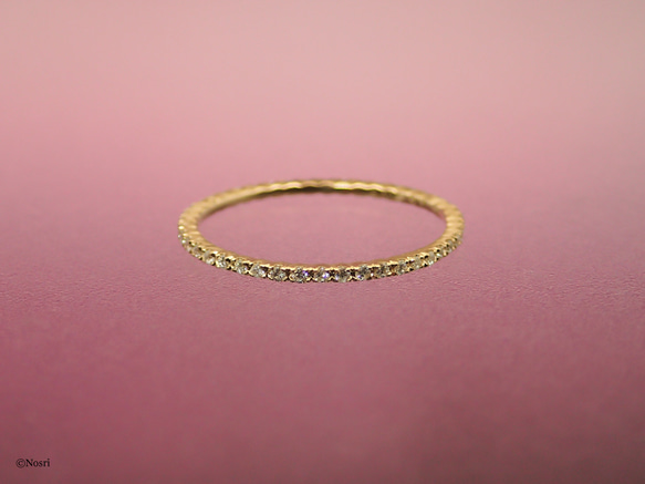 ピッコリーノ フィーロ フルエタニティ リング（K10 ダイヤモンド） Creema限定 指輪・リング Nosri〔ノスリ〕 通販 17390283｜Creema(クリーマ)