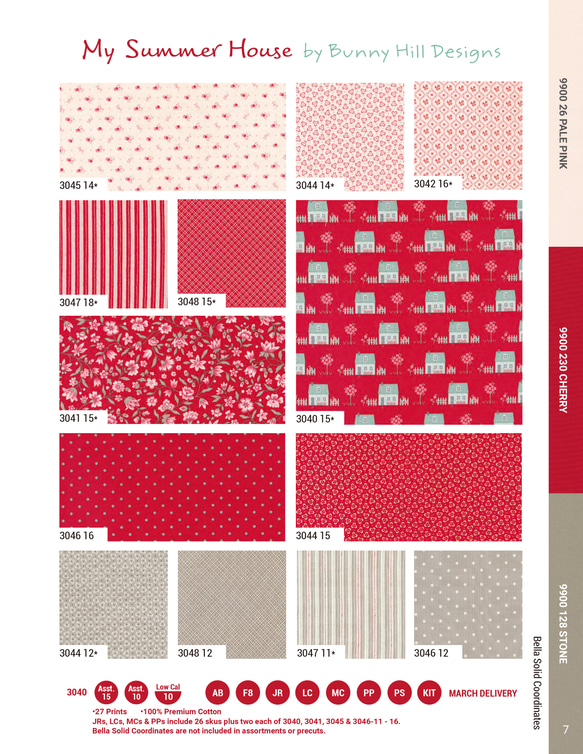 Moda/モダ/Bunny Hill Designs/My Summer House/3040PP/12.7cmx12. 生地 Citron 通販 17399593｜Creema(クリーマ)