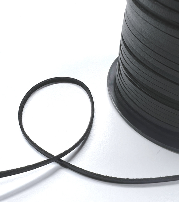 3mm幅【3メートル単位】ブラック 韓国製 フェイクレザーコード 革紐 PUレザー ひも・コード 資材屋 beauciel 土日祝休み 通販 17399897｜Creema(クリーマ)