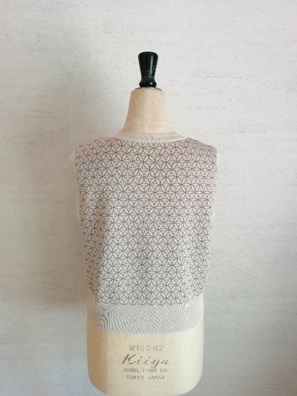 【再販♡】組子柄ジャガードアンサンブル ベージュ モカ ニット・セーター Shirataka Knit Ichi 通販 17405941｜Creema(クリーマ)