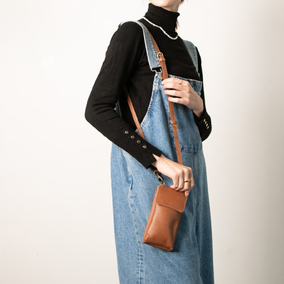 スマホショルダー 本革 財布 スマホポーチ Lilina サコッシュ レディース HAW024 スマホケース・カバー nitchmo ...