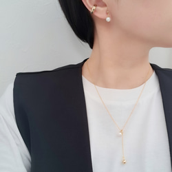 【Creema限定セット】国産貝パール 2way 14kgf Y字ネックレス イヤリング/ピアス フォーマル ご褒美 夏 ネックレス・ペンダント mimi2ii* 通販 17418555 ...