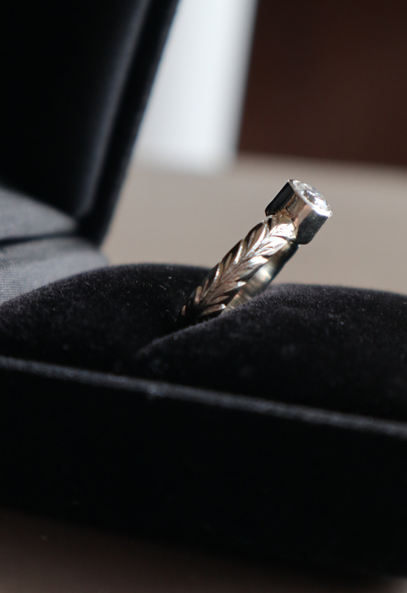 《受注制作》手彫り 月桂樹柄＊silver950 ring シルバーリング 指輪・リング &uibi 通販 17421228｜Creema(クリーマ)