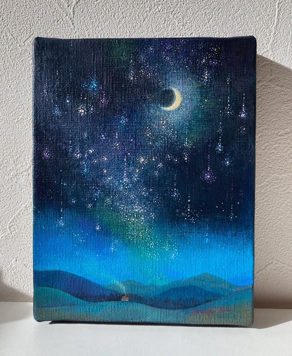 いのち溢る夜 [原画 /アクリル/ 一点物 ] 絵画 Kayo Abe 通販｜Creema(クリーマ) 17428165